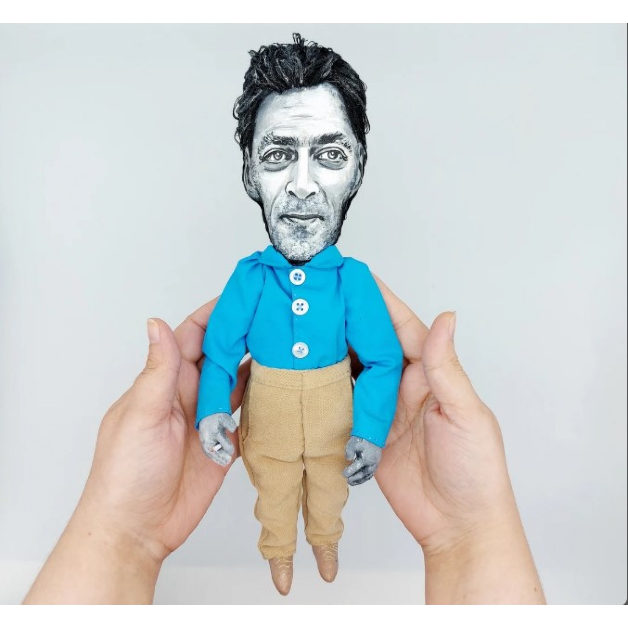 Paul Auster American writer and film director doll- Books lover gift ...