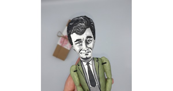 Frank Columbo famous detective figurine, Retro movie 90's - Classic TV ...