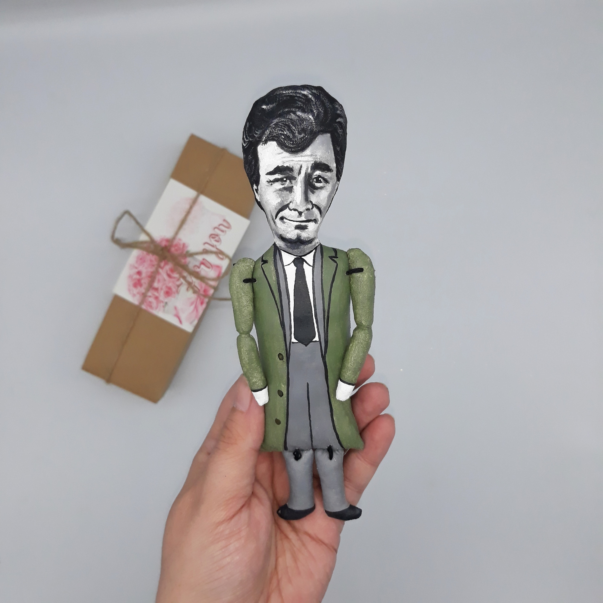 Frank Columbo famous detective figurine, Retro movie 90's - Classic TV ...