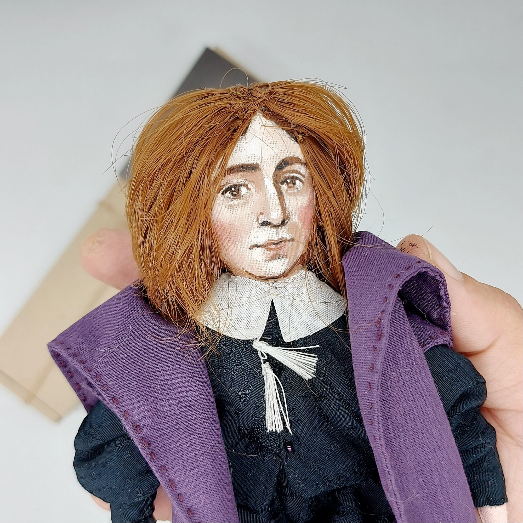 John Milton figurine, famous English poet, author poem Paradise Lost ...