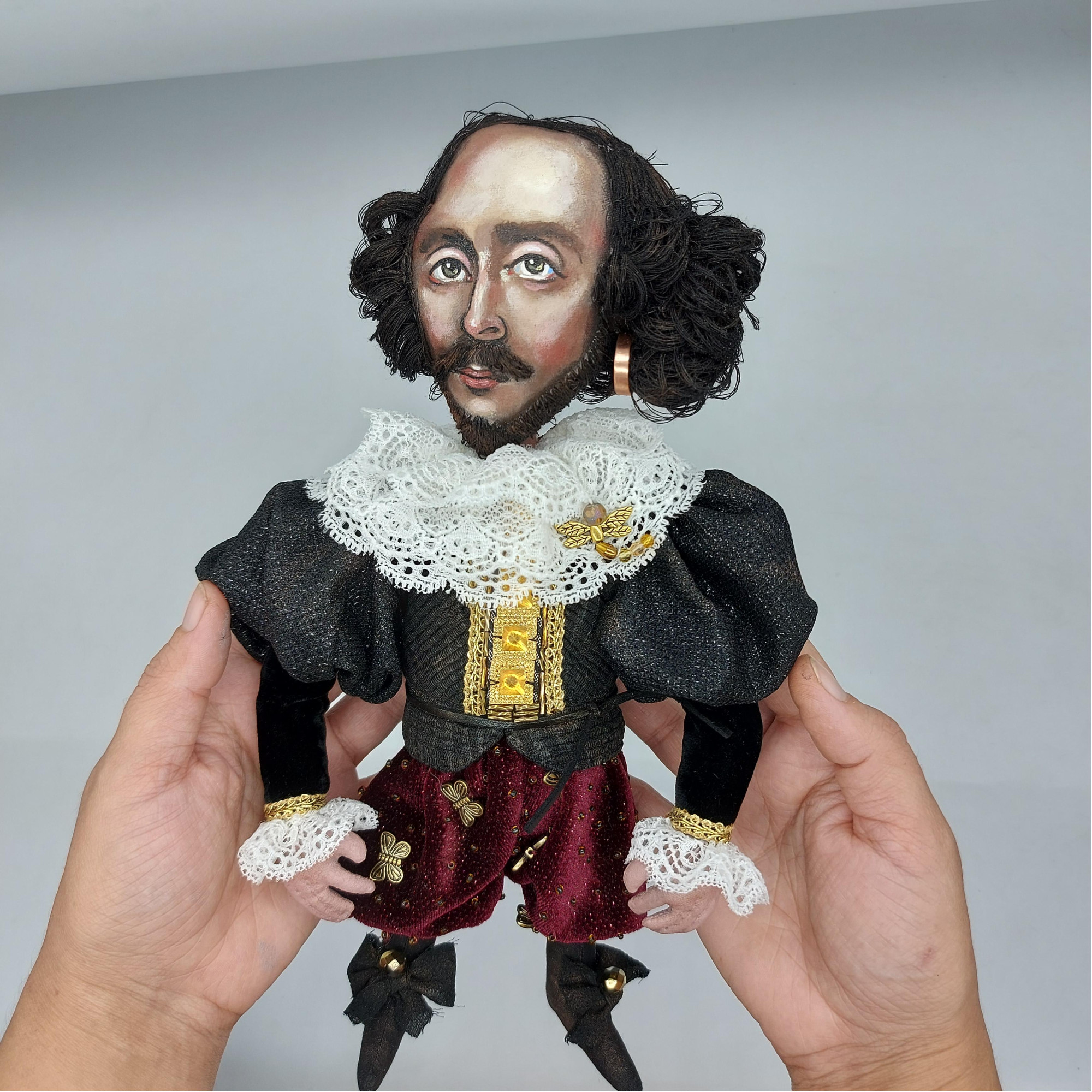 William Shakespeare literary handmade doll (12 inches)